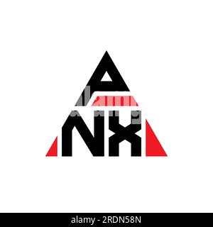 PNX triangle letter logo design with triangle shape. PNX triangle logo ...