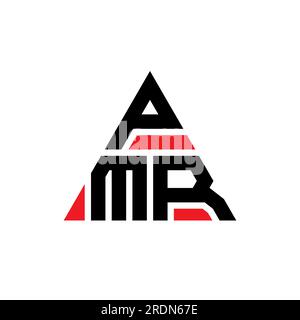 PMR triangle letter logo design with triangle shape. PMR triangle logo ...