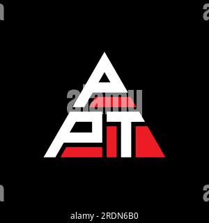 PPT triangle letter logo design with triangle shape. PPT triangle logo ...