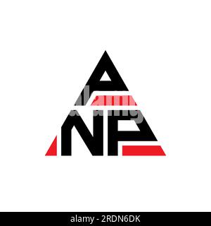 PNP triangle letter logo design with triangle shape. PNP triangle logo ...