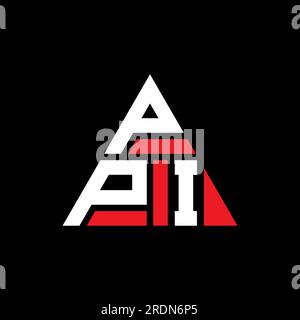 PPI triangle letter logo design with triangle shape. PPI triangle logo ...