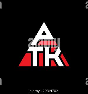 PTK triangle letter logo design with triangle shape. PTK triangle logo ...