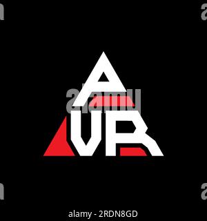 PVR triangle letter logo design with triangle shape. PVR triangle logo ...