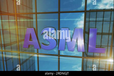 Veldhoven, Netherlands, July 20, 2023: ASML Holding corporation ...