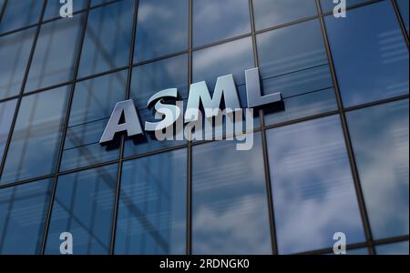 Veldhoven, Netherlands, July 20, 2023: ASML Holding corporation ...
