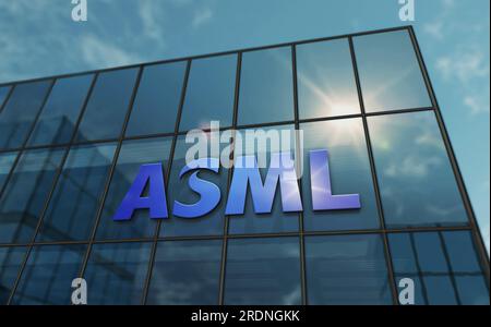 Veldhoven, Netherlands, July 20, 2023: ASML Holding corporation ...