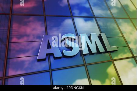 Veldhoven, Netherlands, July 20, 2023: ASML Holding corporation ...