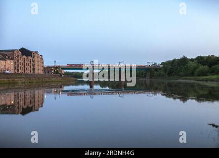 The southbound Highland Caledonian sleeper on the west coast mainline ...