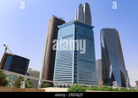 Riyadh , Saudi Arabia - Mar 11 2023: Riyadh Bank office building in ...