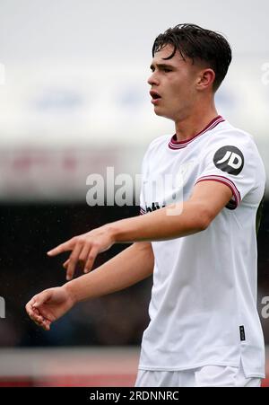 West Ham United's Lewis Orford during the pre-season friendly match at ...