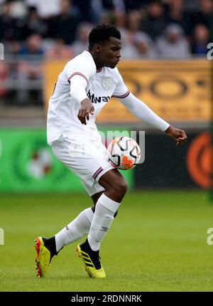 West Ham United's Levi Laing during the pre-season friendly match at ...