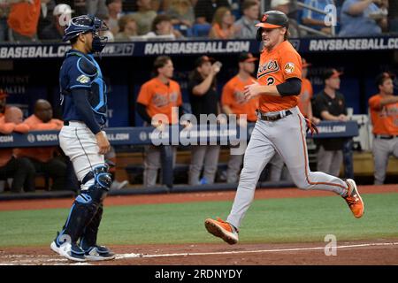 Baltimore Orioles' Gunnar Henderson looks on during a baseball game ...