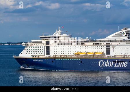 Color Line Ferry, The Great Belt, Denmark,Europe Stock Photo - Alamy