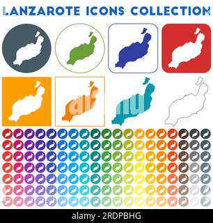 Spain outline icons, travel and Spanish culture, landmarks vector ...