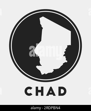 Chad map, stylish location icon with Chad map and flag. Green pin icon ...