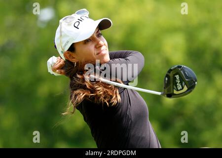 Paula Reto plays during the final round of the Dow Great Lakes Bay ...