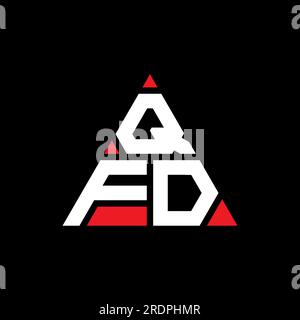 QFD logo. QFD letter. QFD letter logo design. Initials QFD logo linked ...