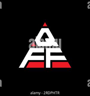 QFF letter logo design with polygon shape. QFF polygon and cube shape ...