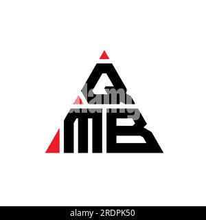 QMB triangle letter logo design with triangle shape. QMB triangle logo ...