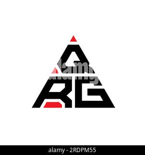 QRG triangle letter logo design with triangle shape. QRG triangle logo ...