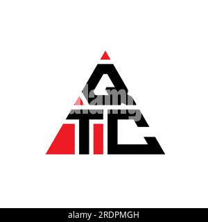 QTC triangle letter logo design with triangle shape. QTC triangle logo ...
