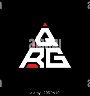 QRG triangle letter logo design with triangle shape. QRG triangle logo ...