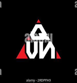 QVN triangle letter logo design with triangle shape. QVN triangle logo ...