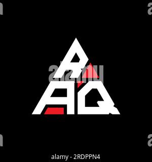 RAQ triangle letter logo design with triangle shape. RAQ triangle logo ...