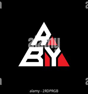 RBY triangle letter logo design with triangle shape. RBY triangle logo ...