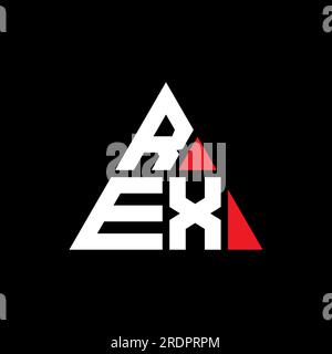 REX triangle letter logo design with triangle shape. REX triangle logo design monogram. REX ...