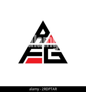 RFG triangle letter logo design with triangle shape. RFG triangle logo ...