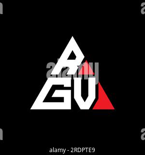 RGV triangle letter logo design with triangle shape. RGV triangle logo ...