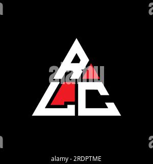 RLC triangle letter logo design with triangle shape. RLC triangle logo ...