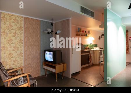 Vabamu Museum of Occupations and Freedom. Reconstructed dining room and ...