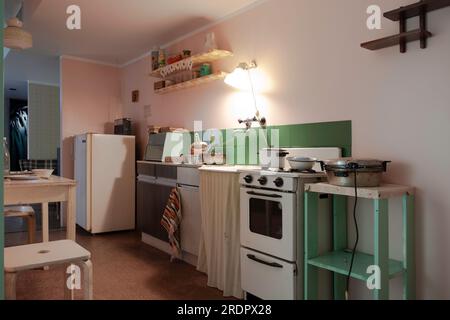 Vabamu Museum of Occupations and Freedom. Reconstructed dining room and ...