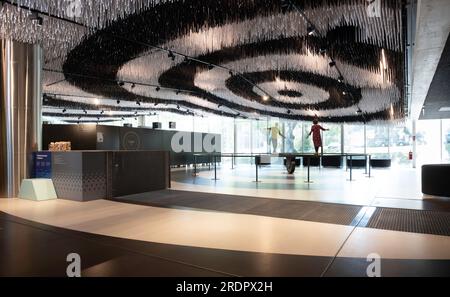 Interior of Vabamu Museum of Occupations and Freedom with rotating ...