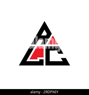 RLC triangle letter logo design with triangle shape. RLC triangle logo ...