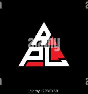 RPL triangle letter logo design with triangle shape. RPL triangle logo ...