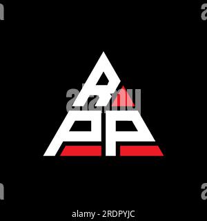 RPP triangle letter logo design with triangle shape. RPP triangle logo ...