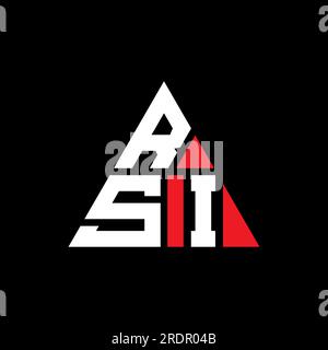 RSI triangle letter logo design with triangle shape. RSI triangle logo ...