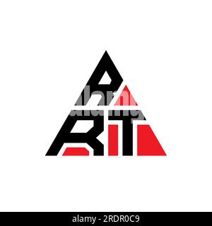 RRT triangle letter logo design with triangle shape. RRT triangle logo ...