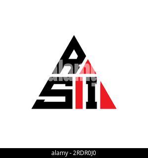 RSI triangle letter logo design with triangle shape. RSI triangle logo ...