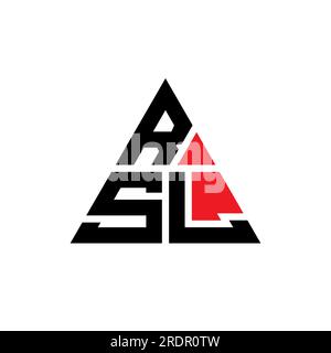 RSL triangle letter logo design with triangle shape. RSL triangle logo ...