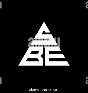 SBE triangle letter logo design with triangle shape. SBE triangle logo ...