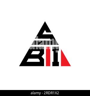 SBI triangle letter logo design with triangle shape. SBI triangle logo ...