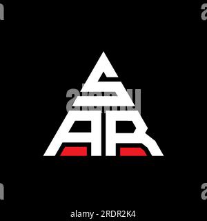 SAR triangle letter logo design with triangle shape. SAR triangle logo ...