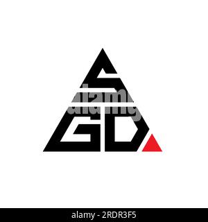 SGC triangle letter logo design with triangle shape. SGC triangle logo ...