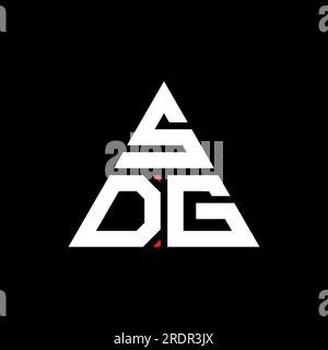 SDG triangle letter logo design with triangle shape. SDG triangle logo ...