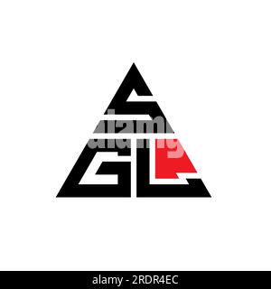 SGL triangle letter logo design with triangle shape. SGL triangle logo ...