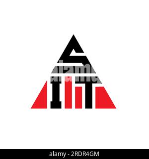 SIT triangle letter logo design with triangle shape. SIT triangle logo ...
